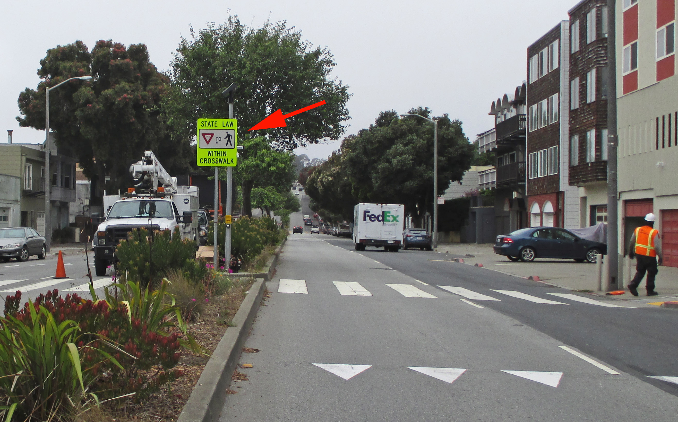 Detroit Street crosswalk beacon installed today – Sunnyside ...